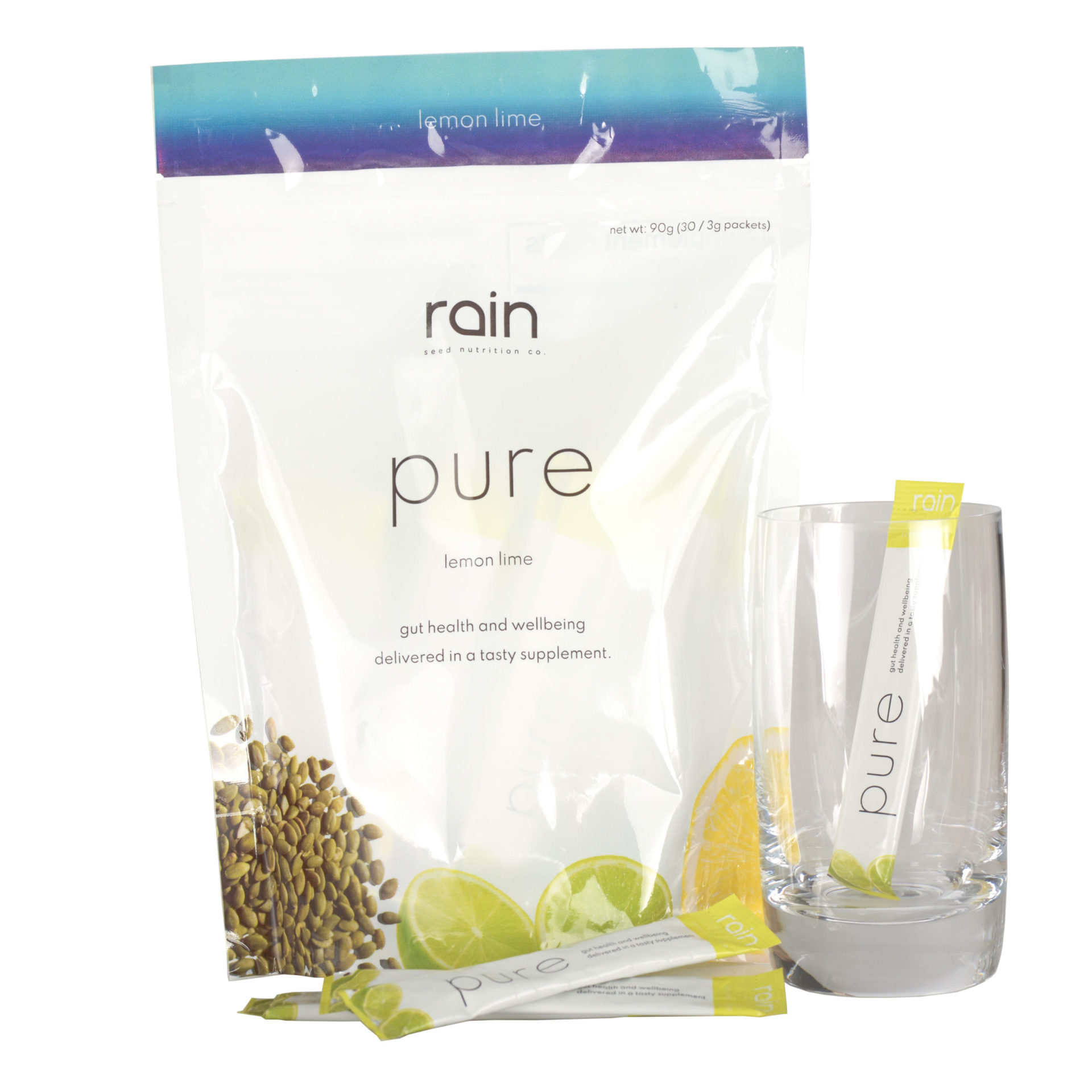 Rain Pure Lemon Lime 30 Stk. (MHD 09.2023) - LebensForm24